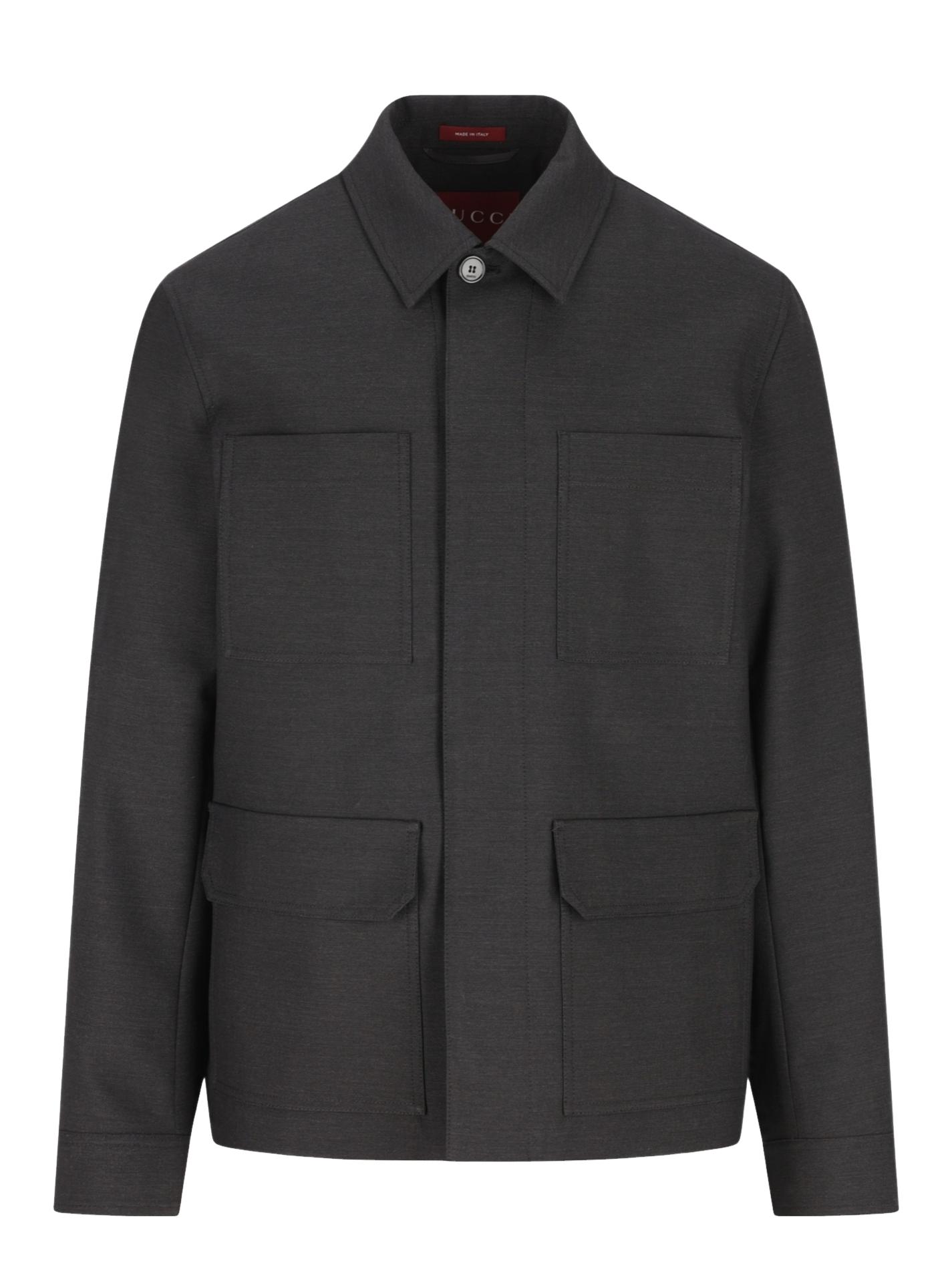GUCCI Gucci Sevedge Detailed Long-Sleeved Jacket